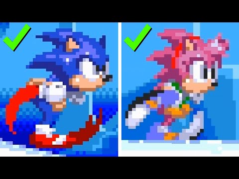 Extra Slot Amy v.1.1 with New Ability! ~ Sonic 3 A.I.R. mods ~ Gameplay