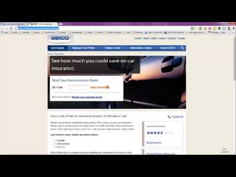 Auto Insurance Estimate From Geico