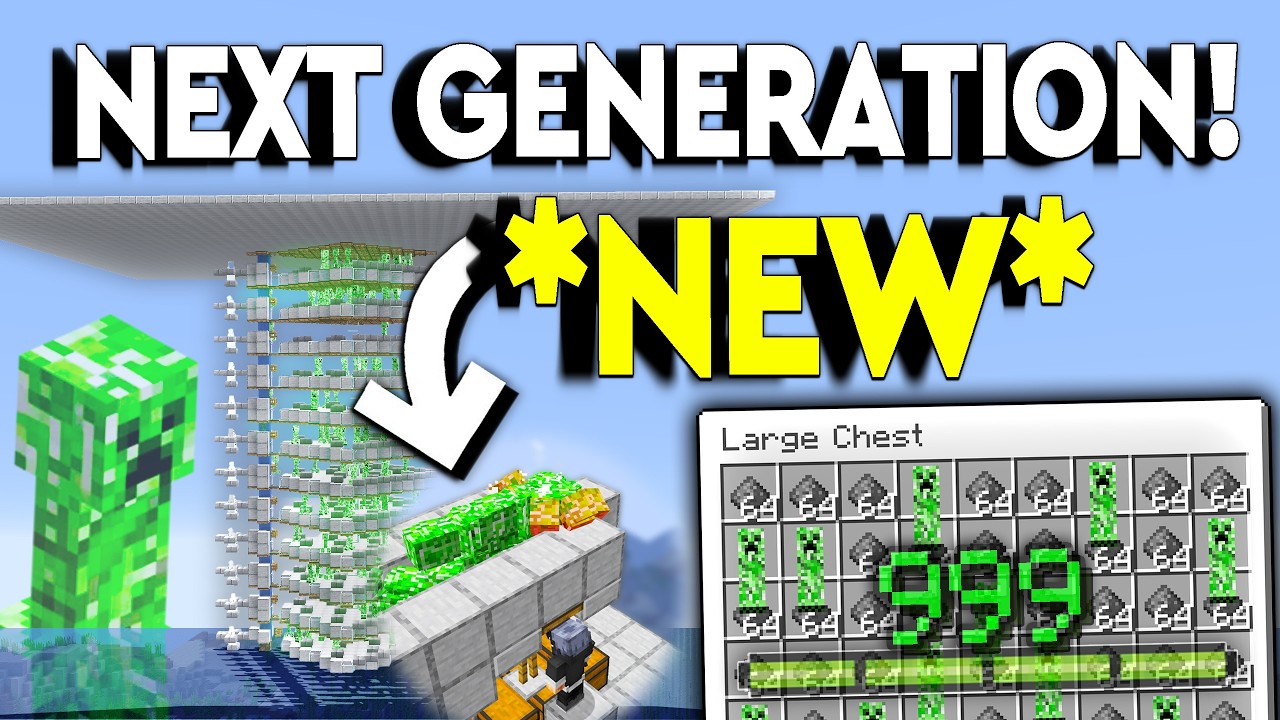 *NEW* BEST CREEPER FARM EVER in Minecraft Tutorial 1.21! - マイクラビルダーズ