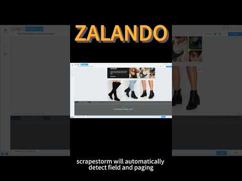 #shorts How to scrape data form ZALANDO using ScrapeStorm #datascraper #datascraping