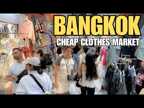 Bangkok Cheap Clothes Shopping Market Vlog 2025