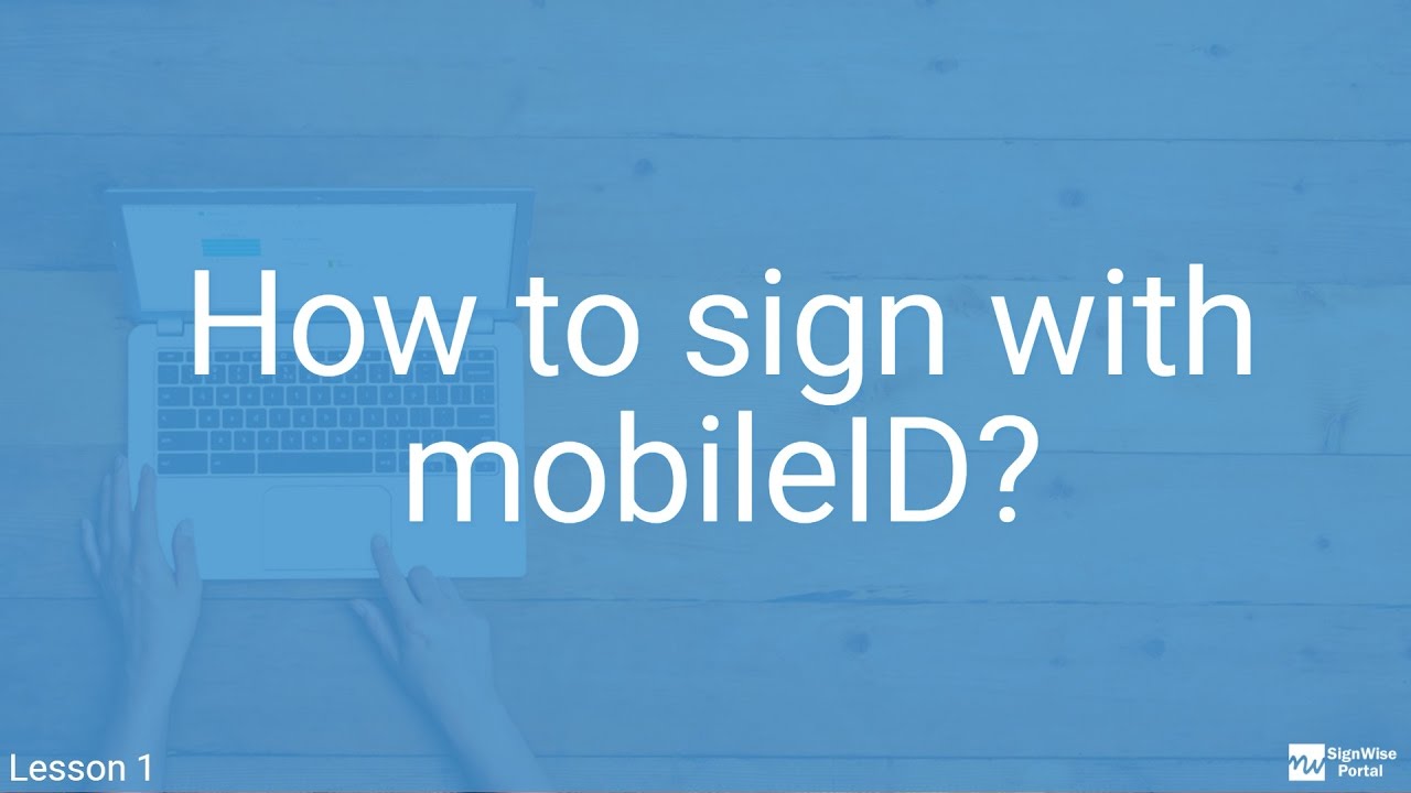 How to sign with mobileID?
