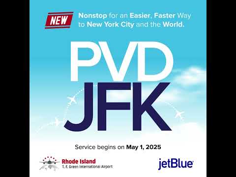 New Nonstop Service from PVD to JFK Starts May 1!