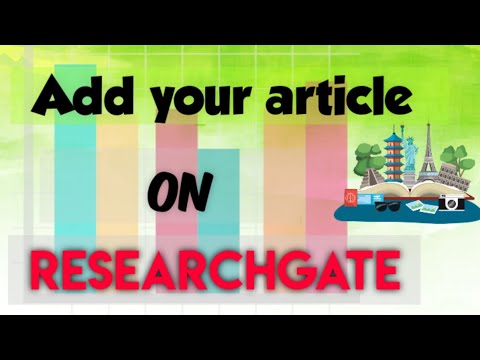Researchgate! Add your Article with your phone or Laptop II Ada Esther tutors
