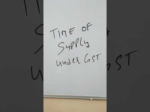 time of supply under GST