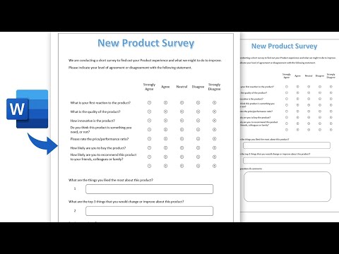 How to Create Survey Document in Ms Word | Mastering Surveys in Word 365: Boost Your Data Collection