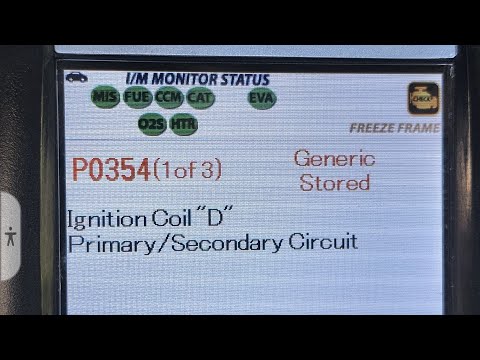 Toyota Highlander V6 3.5L P0354 Ignition coil "D" Spark Plugs/Coils/Intake Manifold Gasket Change