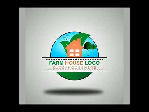 Logo design in CorelDraw | Farm House logo - CorelDraw tutorials #shorts #viral #graphicdesign