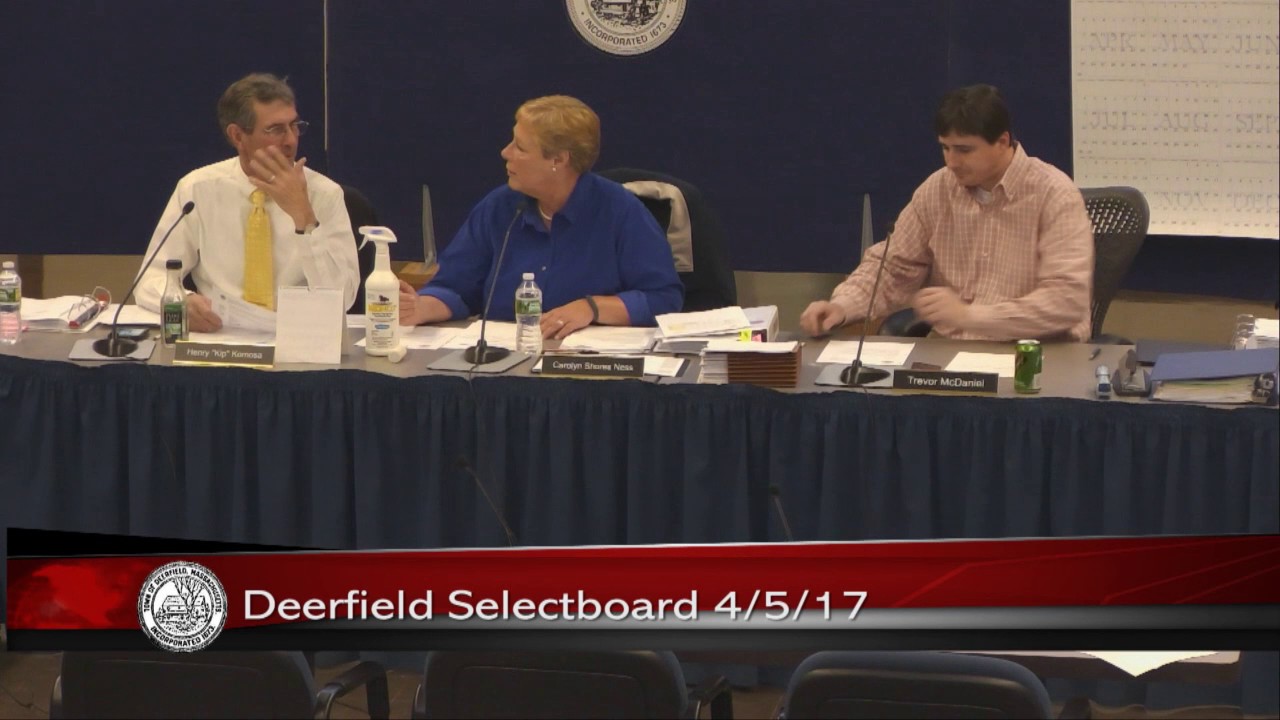 Deerfield Selectboard - April 5, 2017