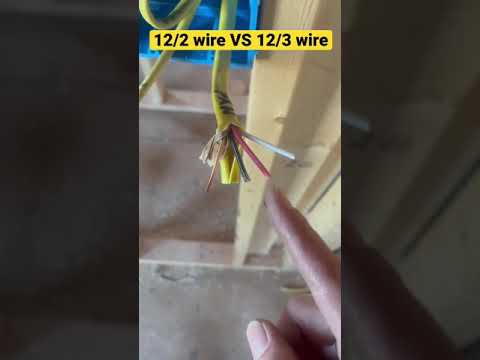 What is the difference between 12/2 and 12/3 wire? #shorts