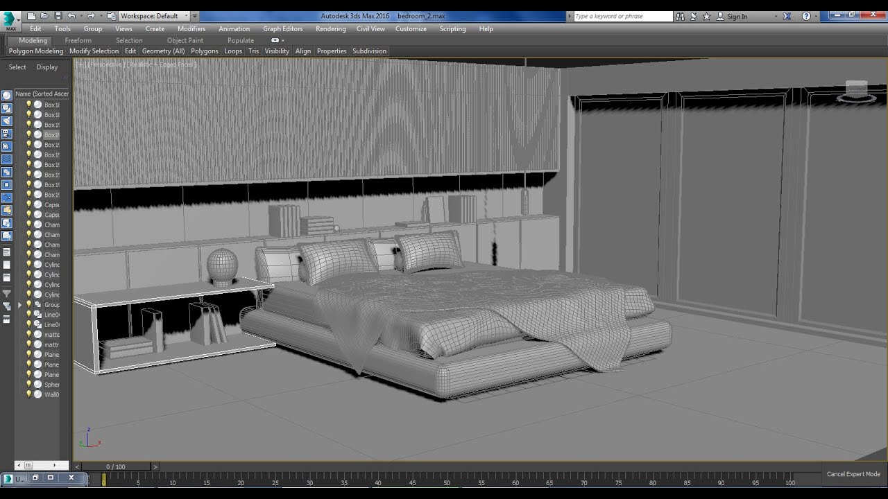#4  Learn 3Ds Max & Vray  Bedroom Modeling &  Texturing Tutorial + Vray Rendering [ Kayo Tutorials ]