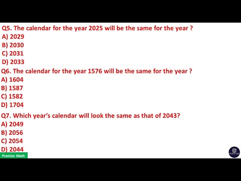 The calendar for the year 2025 will be the same for the year ?