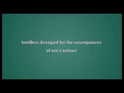 Thoughtlessness Meaning
