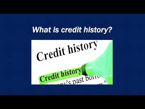 What is credit history?
