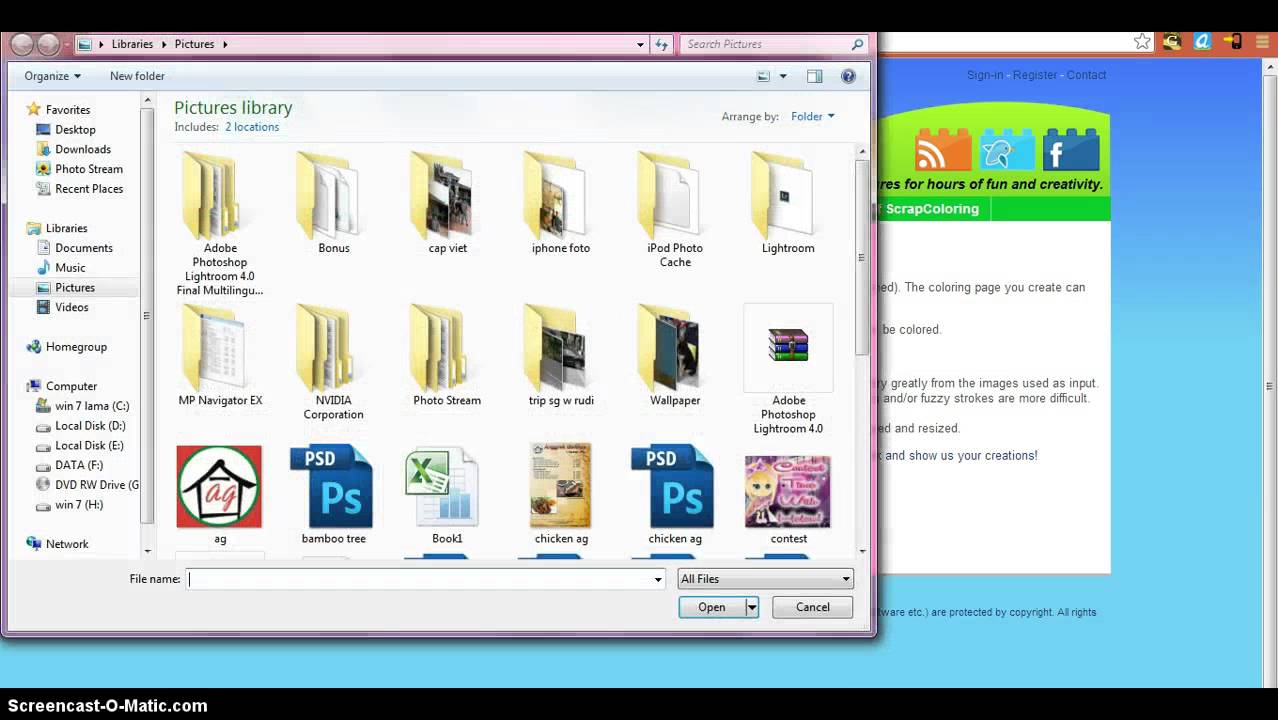 How to find chibi templates and color it