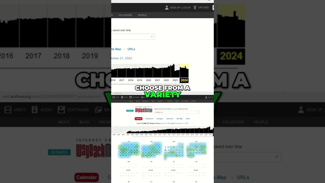Wayback Machine: Find Lost Internet Media