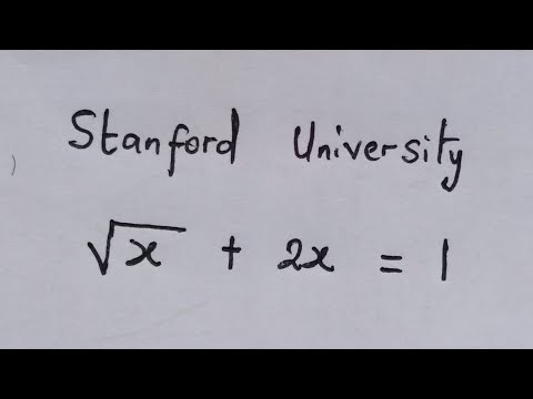 Stanford University 🎓 Entrance Exam | Can you solve ?