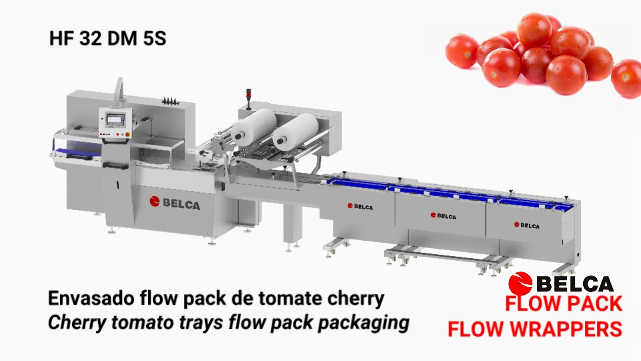 Cherry tomato synchronized input packaging in HF 32 DM5S - BELCA