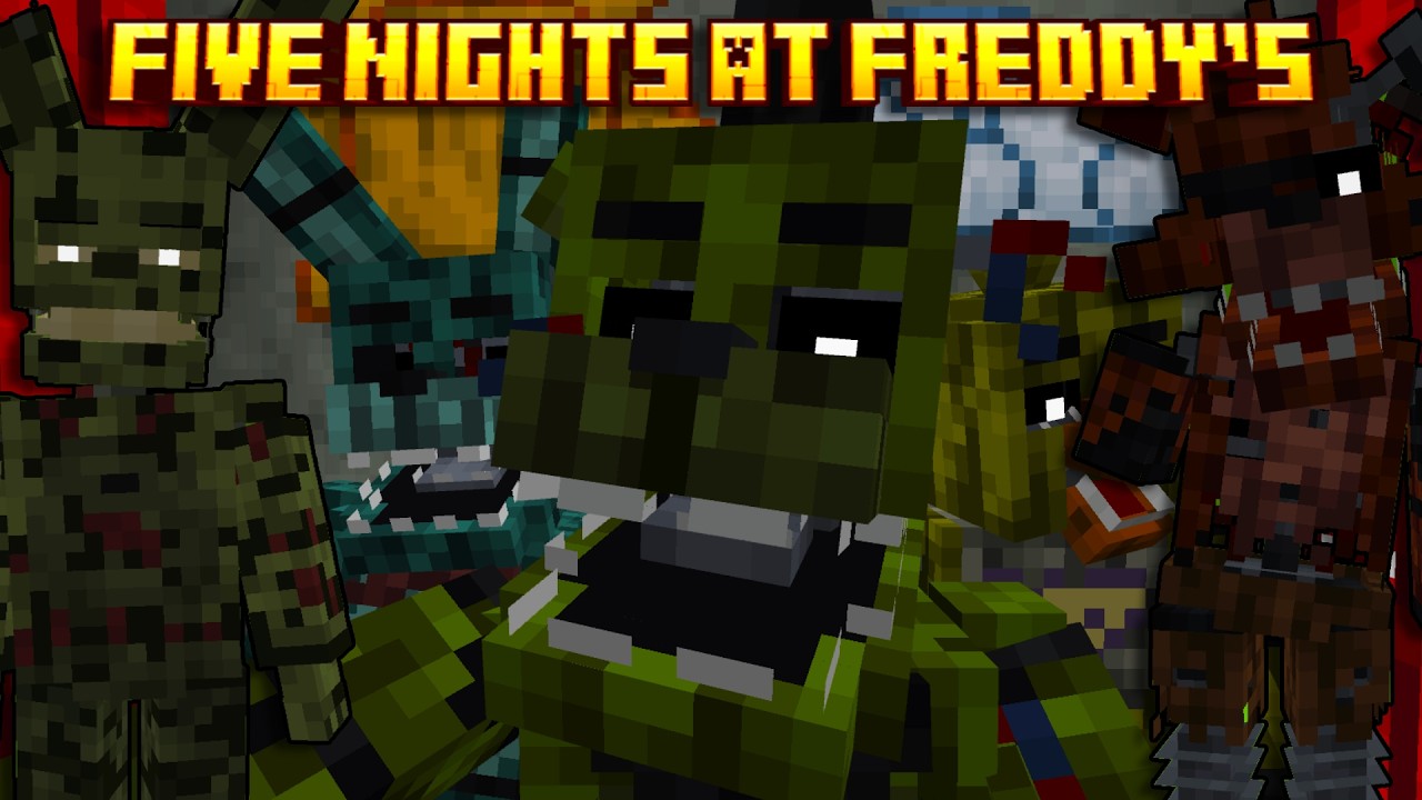THIS MINECRAFT VANILLA STYLED FNAF ADDON GOT AN UPDATE! (FNAF Props and Stuff Mod Showcase)