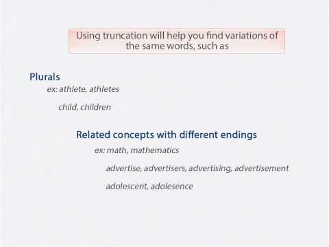 truncation