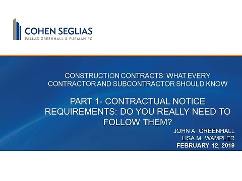 Contractual Notice Requirements Do You Really Need to Follow Them