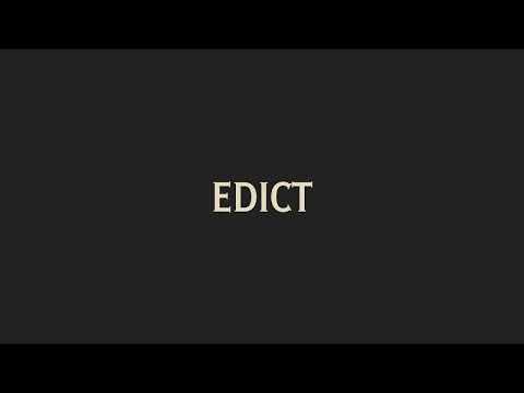 How To Pronounce Edict