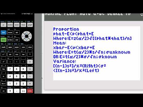 STATEQ1 Deep Dive TI84 Plus CE Statistics Formula Program #stats #apstats #ti84 #ti84program