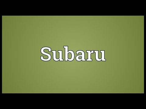 Subaru Meaning