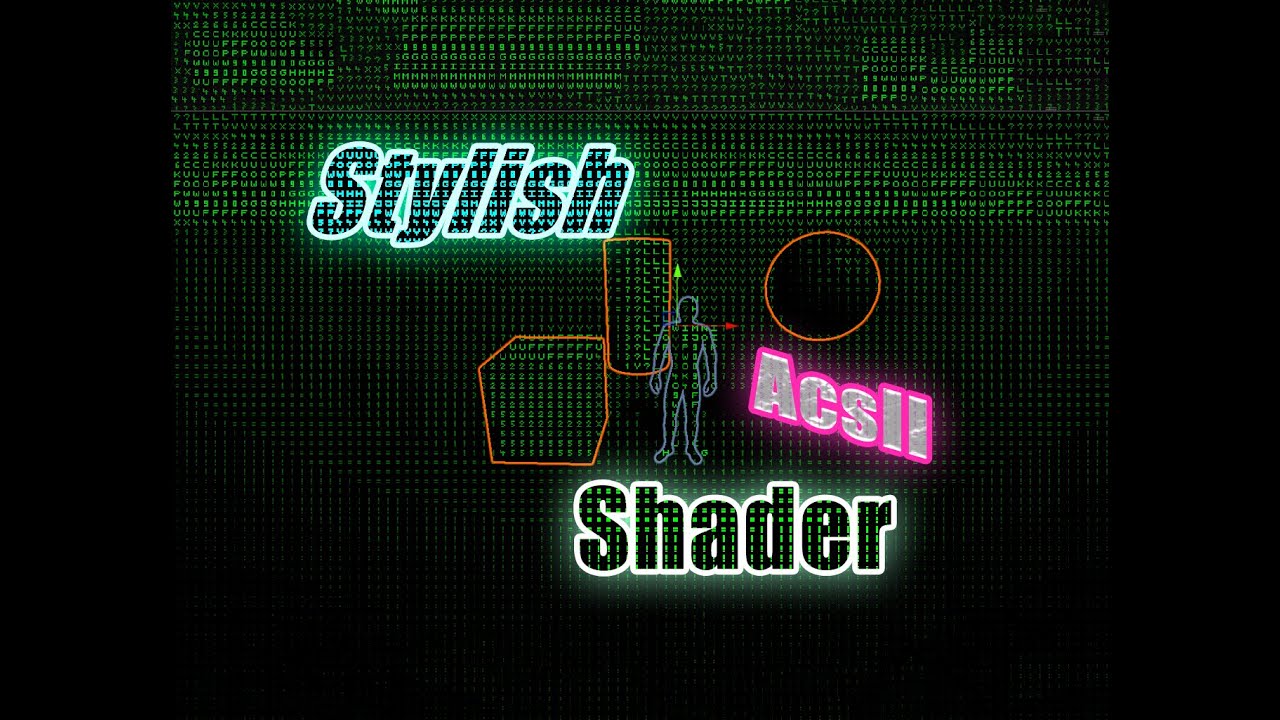 Unity AscII Shader-Shader Graph and Custom Shader