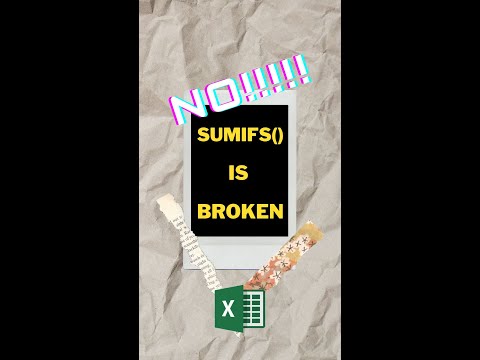 Is SUMIFS broken ?