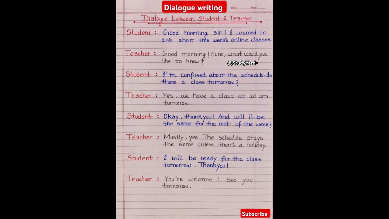 Dialogue writinglDialogue writing formatlDialogue writing in englishlDialogue writing class 7/8/9/10