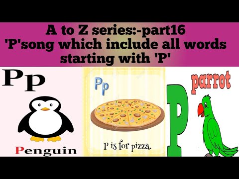 p song which include all words with p