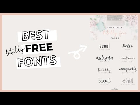 MY FAVORITE FREE FONTS 2020