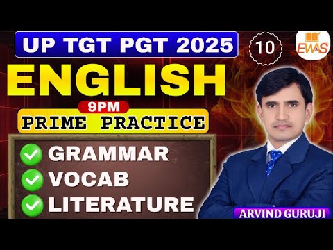 TGT PGT English Prime Practice 10 | By- Arvind guruji EWAS |