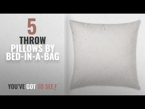 Top 10 Bed-In-A-Bag Throw Pillows [2018]: 36"x 36" Pillow Insert- 400 Thread Count Cotton Cover-