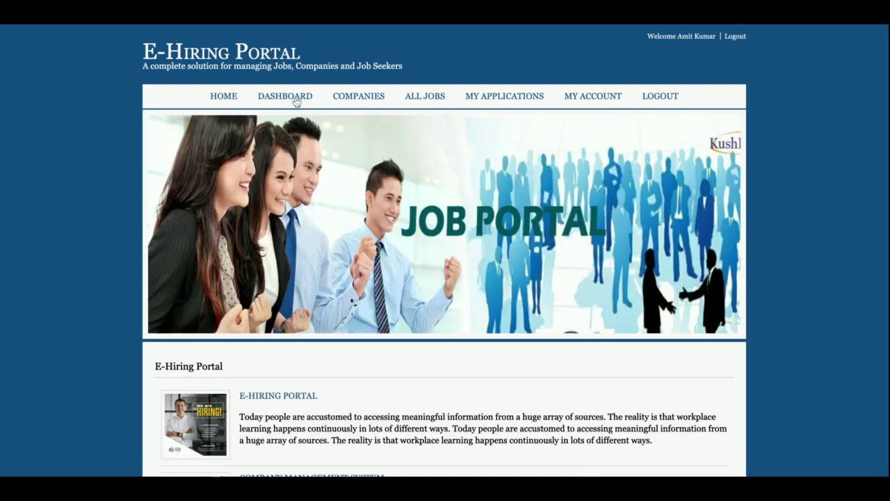 E-Hiring Portal | Java JSP Servlet Project Tutorial | Java JSP CRUD Project