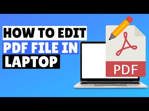 How to Edit PDF in Laptop