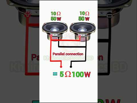 How to calculate speaker impedance when connected in series and parallel