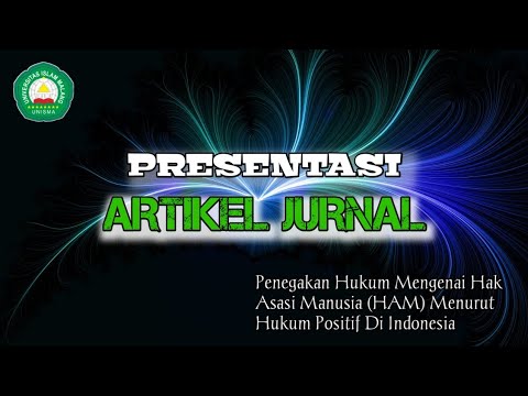 PRESENTASI ARTIKEL JURNAL