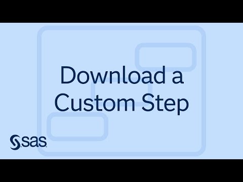 How to Download a Custom Step from the SAS GitHub Repository