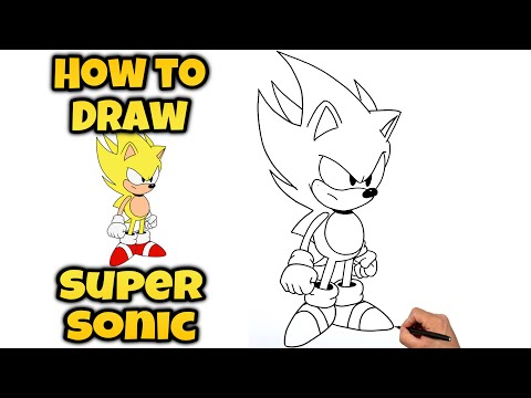 How To Draw Super Sonic The Hedgehog | SONIC THE HEDGEHOG #drawing #sonic #sonicthehedgehog