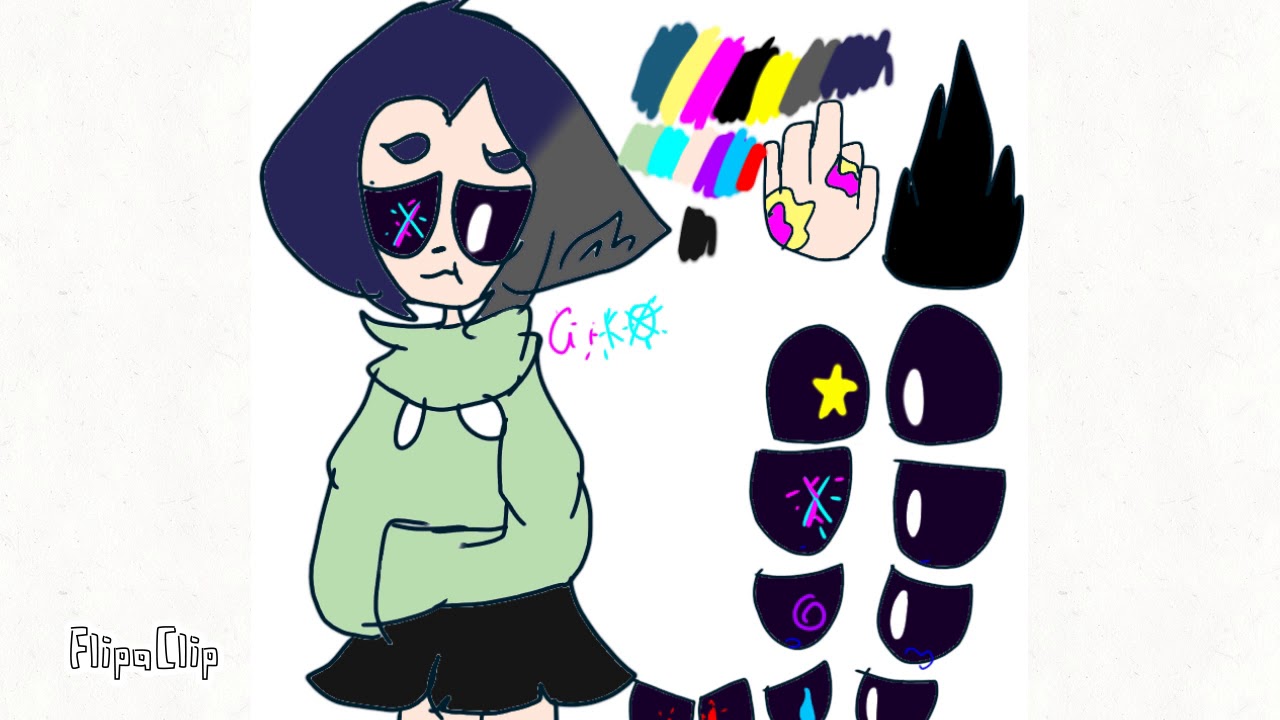 My oc reference sheet.... ;v;
