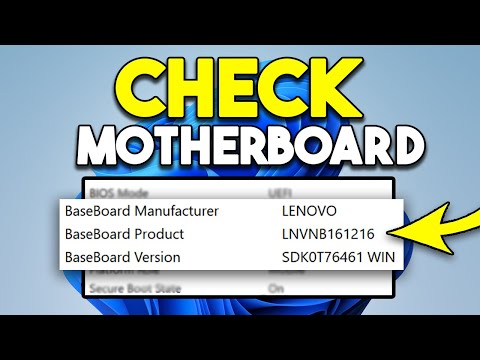 How to Check Motherboard Information on Windows 11