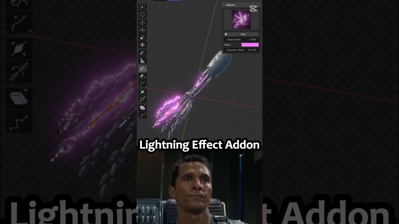 Lightning Effect Blender Addon