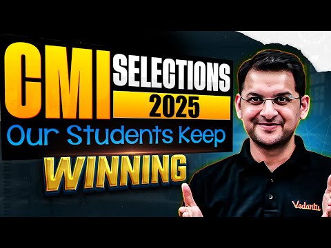 CMI Selections 2025 | Vedantu Students Keep Winning |Chennai Mathematical Institute | Abhay Sir |VOS