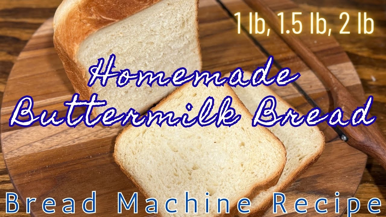 Easy Bread Machine Buttermilk Bread | Perfect 1 lb, 1.5 lb & 2 lb Loaves
