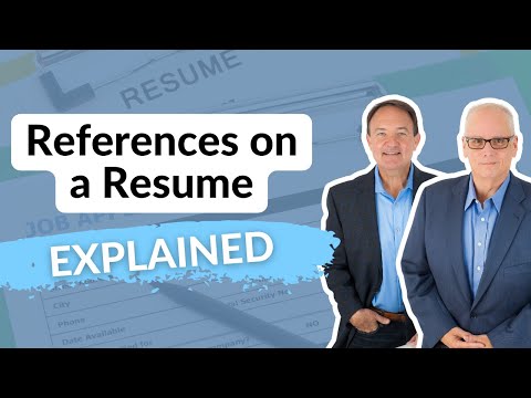 References on a Resume EXPLAINED