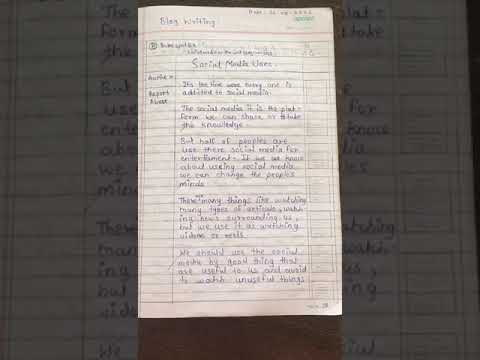 std 11 english blog writing on social media uses