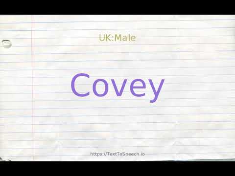 How to pronounce covey