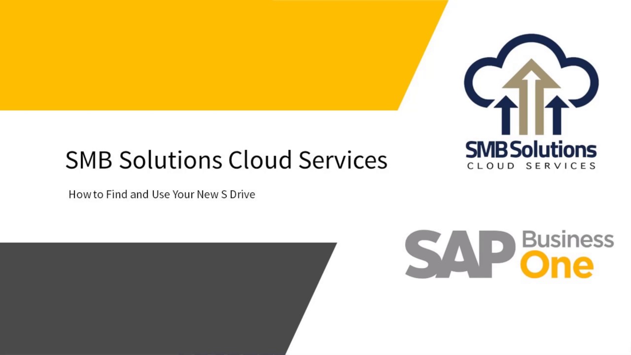 SMB Solutions Cloud Services: How to Find and Use Your New S: Drive